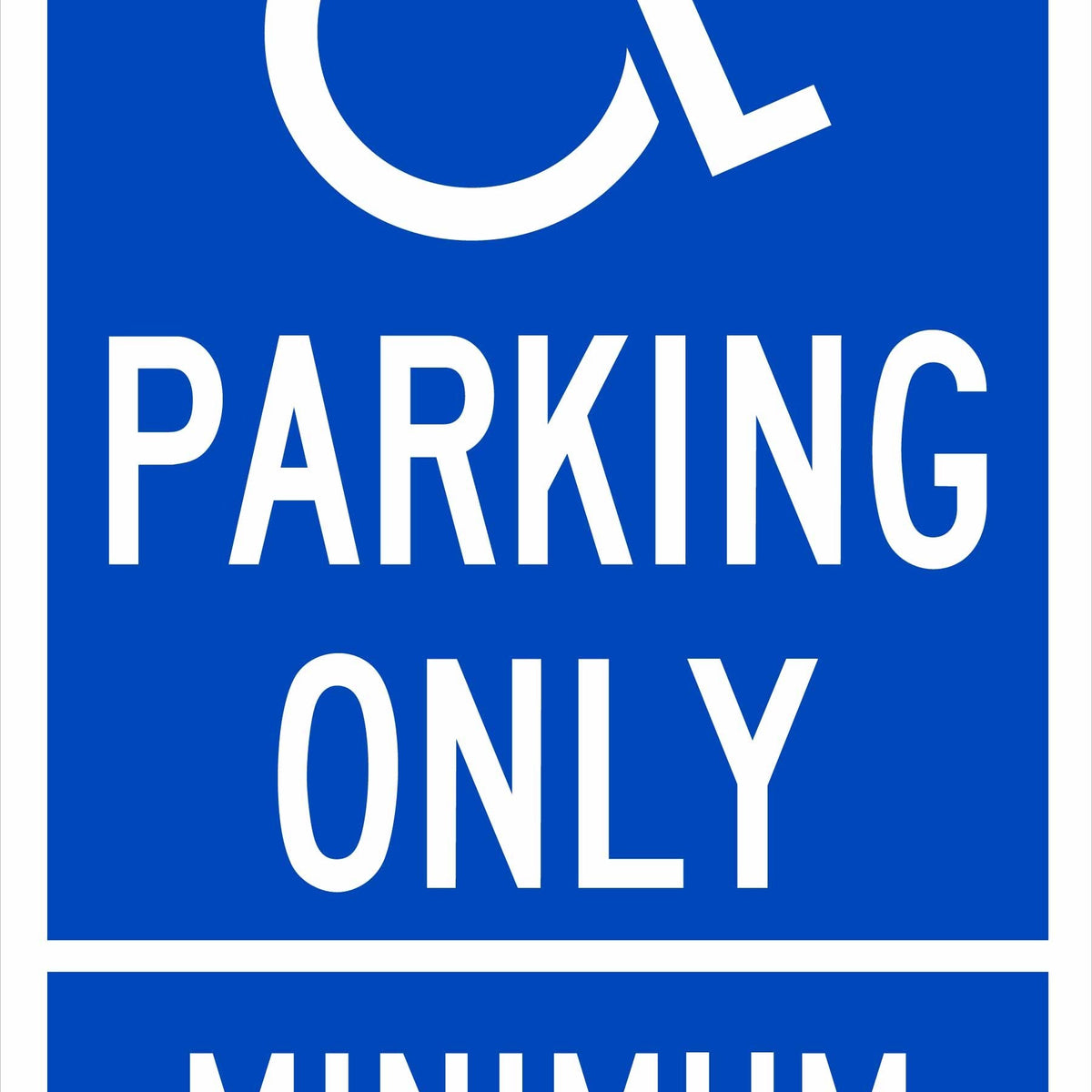 California Handicap Parking Sign R99C- R99C Ca — Infrastructure Signs