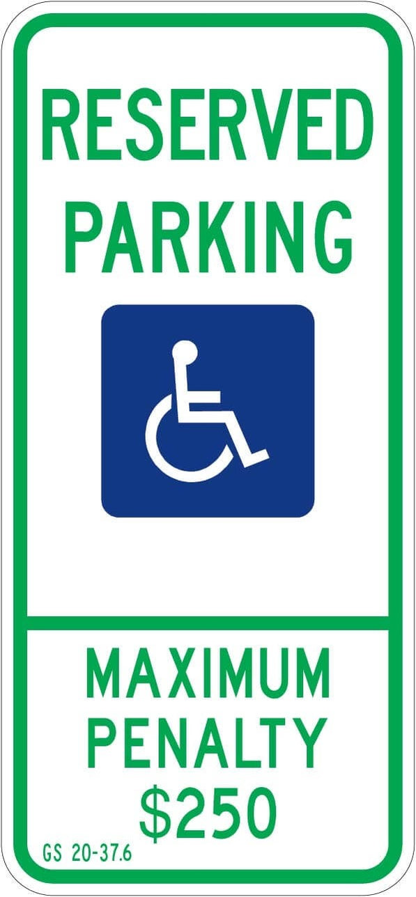 North Carolina Handicap Parking Sign - R7-8 Nc — Infrastructure Signs